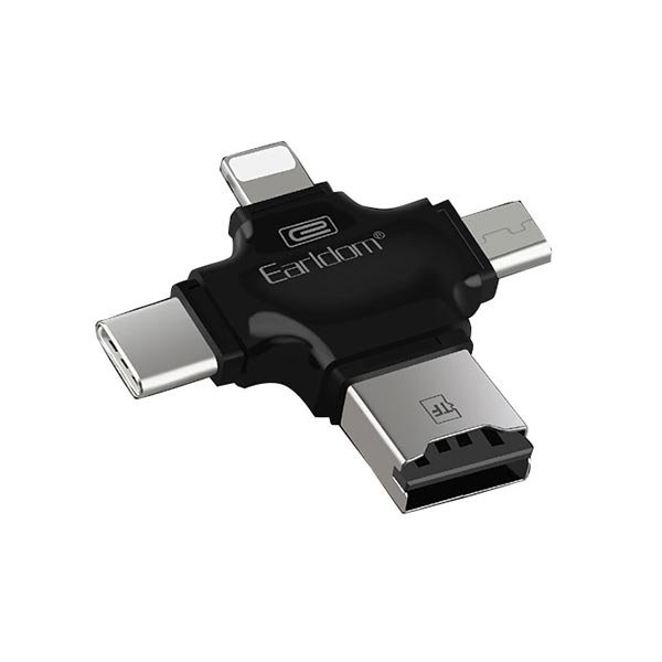 Earldom Card Reader, 4 in 1 Micro SD Card Reader - Cellular Kenya